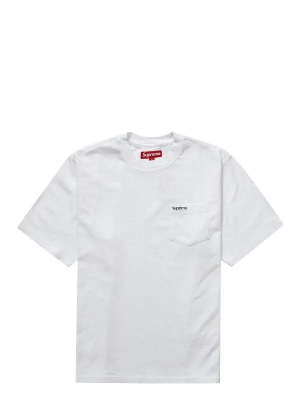 Supreme Short Sleeve Pocket Tee Shirt - White