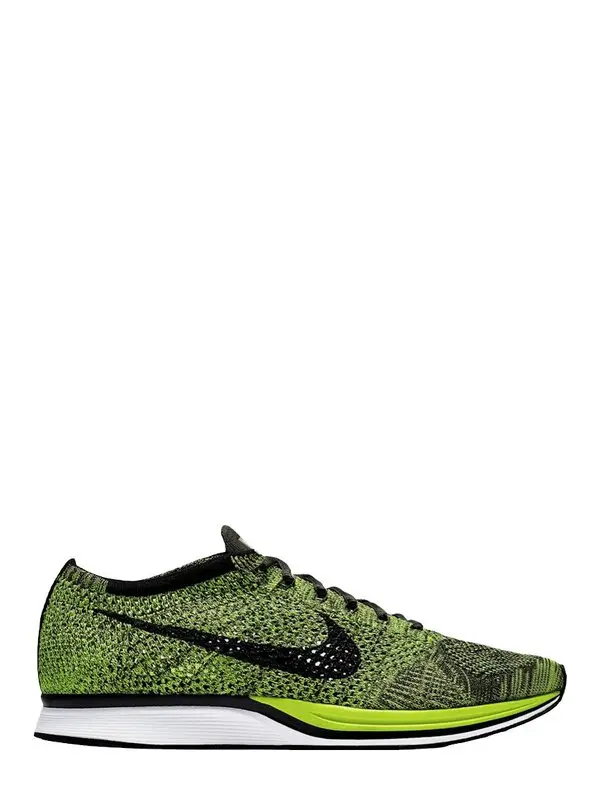 Nike Flyknit Racer Sneakers - Volt/black