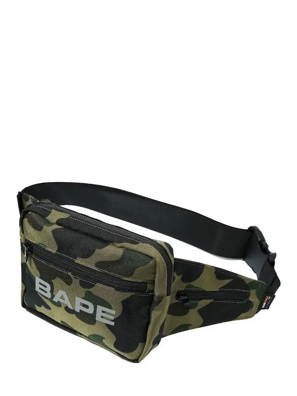 A BATHING APE Cordura 1st Camo Waist Bag - Green
