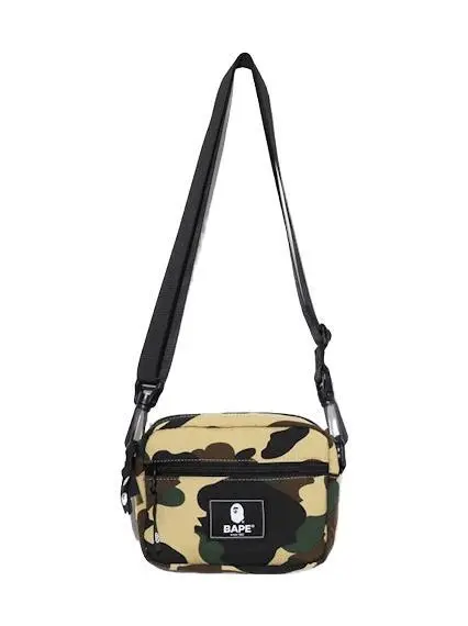 A BATHING APE Cordura 1st Camo Mini Shoulder Bag - Yellow