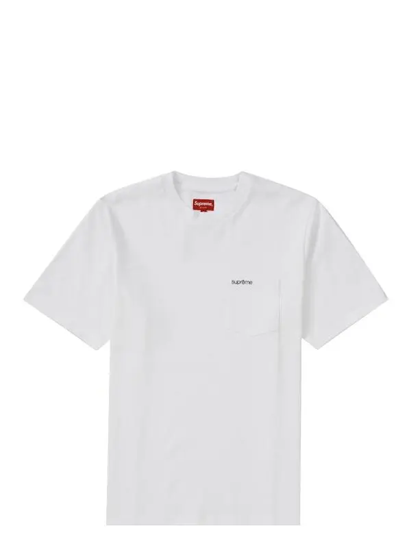 Supreme Short Sleeve Pocket Tee Shirt - White
