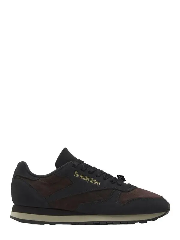 REEBOK Classic Leather Harry Potter And The Deathly Hallows Sneakers - Night Black/dark Root/matte Gold