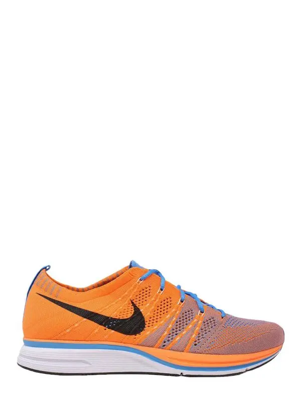 Nike Flyknit Trainer Sneakers - Total Orange/barely Orange/blue Glow