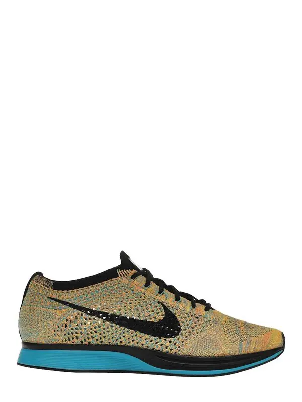 Nike Flyknit Racer - Bright Citrus/blue Lagoon/laser Orange