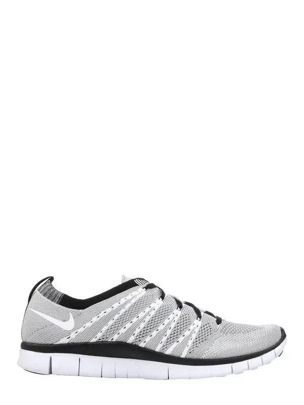 Nike Free Flyknit Htm Sneakers - White/light Charcoal/black