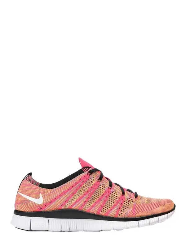 Nike Free Flyknit Sneakers - Pink Flash/volt/blue Glow