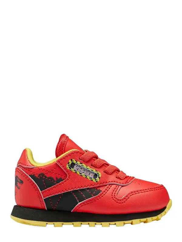 REEBOK Classic Leather Jurassic Park Sneakers - Radiant Red/coal/blaze Yellow