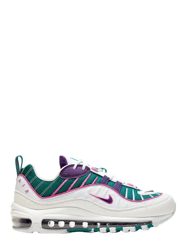 Nike Air Max 98 Easter Sneakers - Bright Spruce/white/active Fuchsia