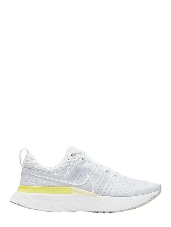 Nike React Infinity Run Flyknit 2 - White/platinum Tint/light Citron