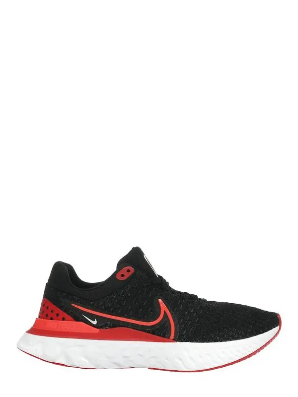 Nike React Infinity Run Flyknit 3 Sneakers - Black/bright Crimson/university Red