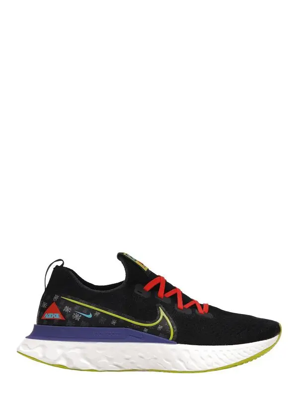 Nike React Infinity Run Flyknit Chaz Bundick Sneakers - Black/sail/rush Violet