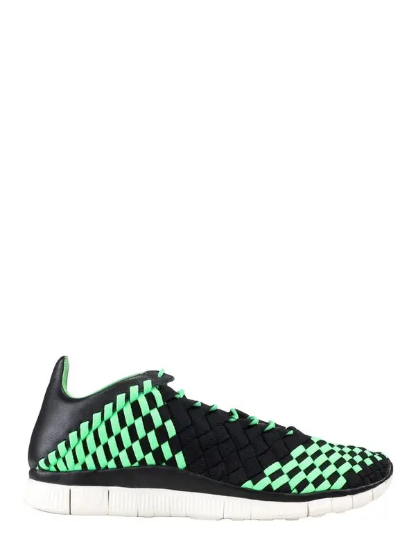 Nike Free Inneva Woven Sneakers - Black/blaxk/poison Green