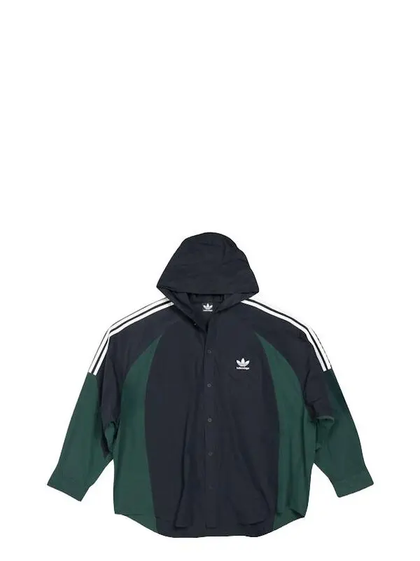 Balenciaga X Adidas Hooded Shirt - Black