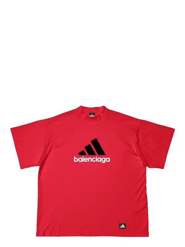 Balenciaga X Adidas Oversized T-shirt - Red
