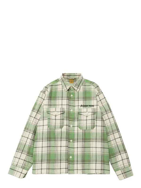 HUMAN MADE Checked Overshirt - Green