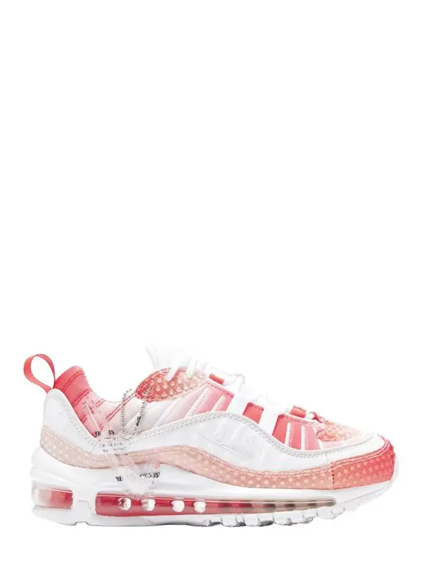 Nike Air Max 98 Bubble Pack Sneakers - Track Red/white/barely Rose