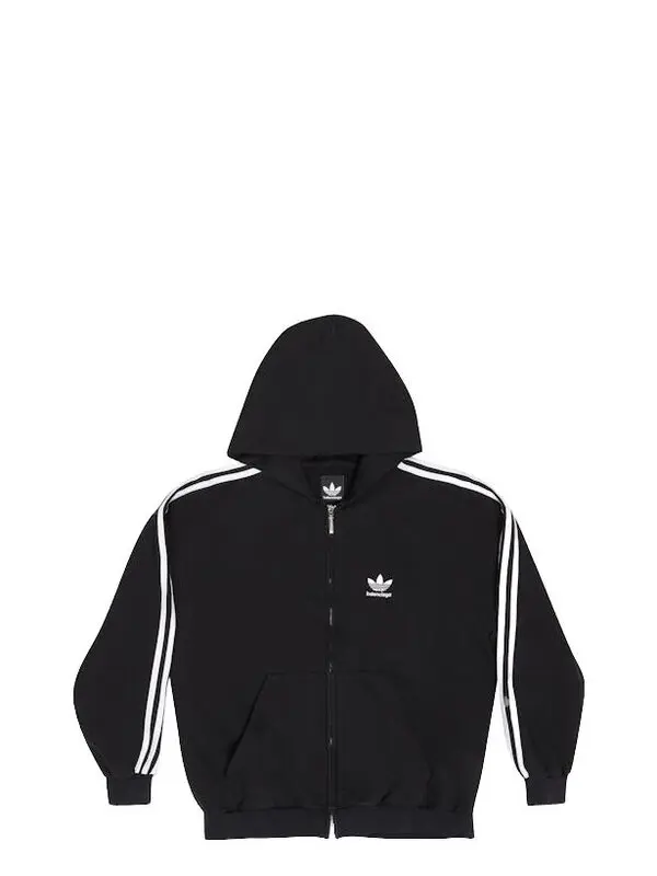 Balenciaga X Adidas Zip-up Hoodie - Black