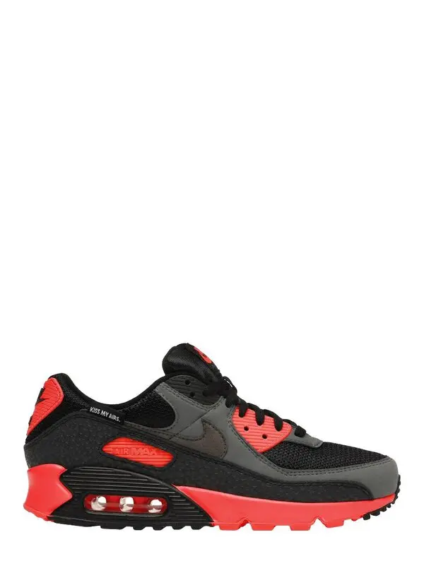 Nike Air Max 90 Kiss My Airs Sneakers - Black/dark Grey/laser Crimson