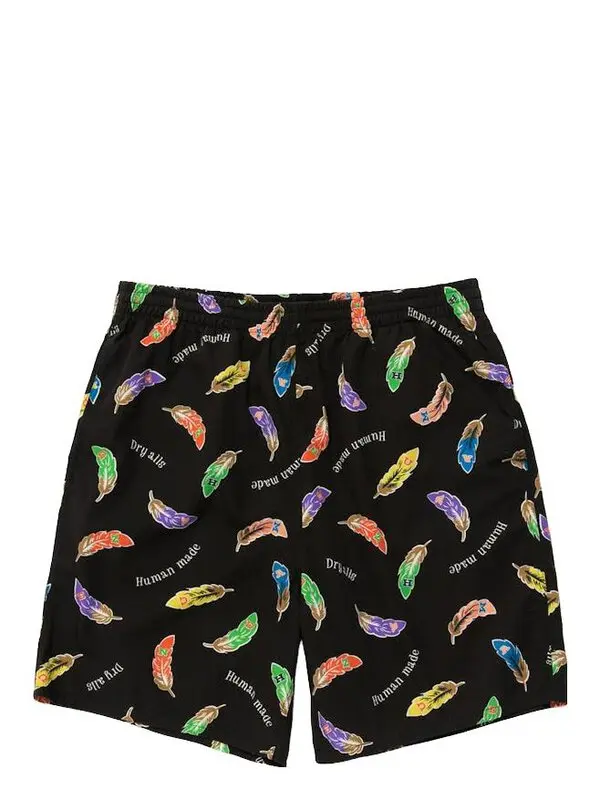 HUMAN MADE Feather Print Shorts - Black