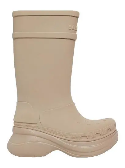 Balenciaga X Crocs Rubber Boots - Beige