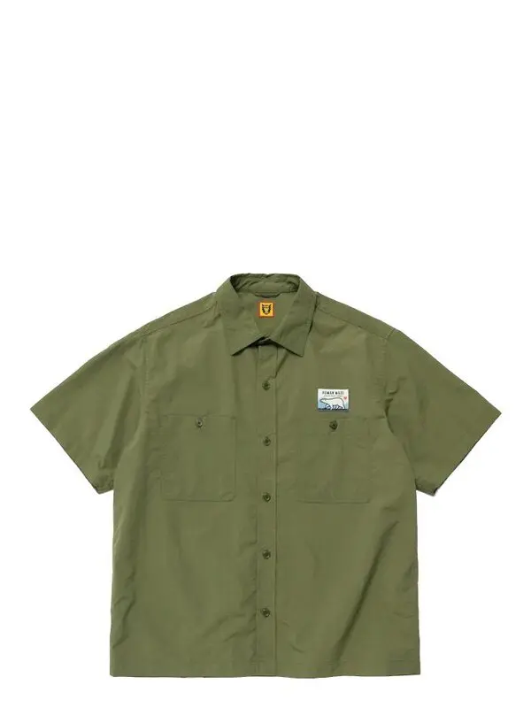 HUMAN MADE Camping Short Sleeve Shirt - Olivedrab Green