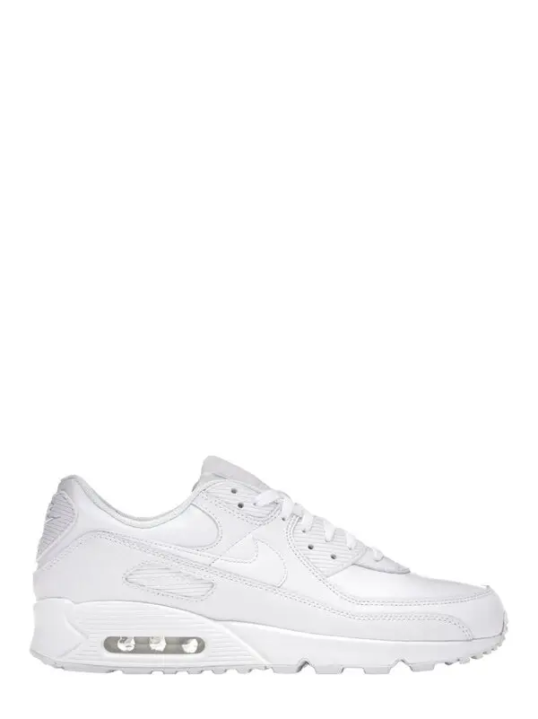 Nike Max 90 Leather Triple Sneakers - White