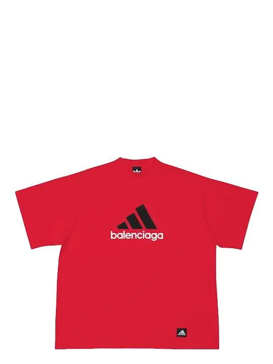 Balenciaga X Adidas T-shirt Oversized - Red