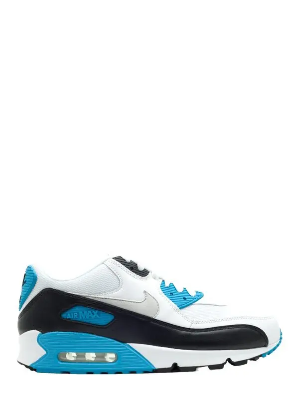 Nike Air Max 90 Laser Blue Sneakers - White/black/zen Grey