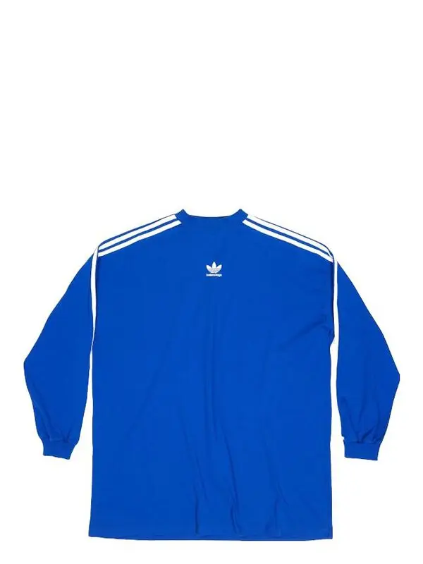 Balenciaga X Adidas Oversized Long Sleeve T-shirt - Blue