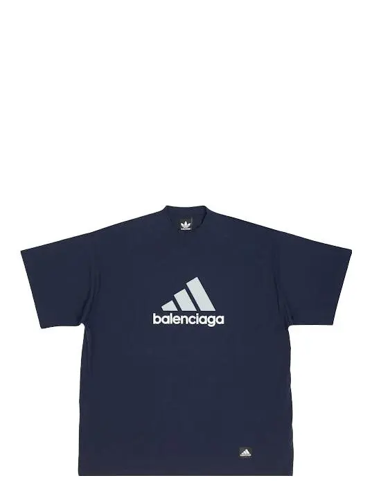 Balenciaga X Adidas Oversized T-shirt - Navy Blue