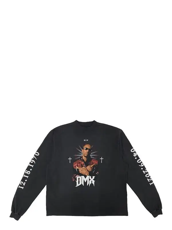 Balenciaga X Yeezy Dmx, A Tribute Longsleeve T-shirt - Faded Black