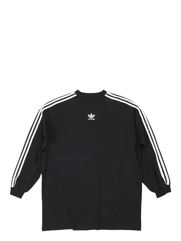 Balenciaga X Adidas Oversized Long Sleeve T-shirt - Black