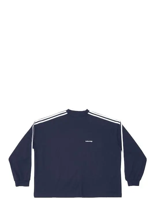 Balenciaga X Adidas Long Sleeve T-shirt - Navy Blue