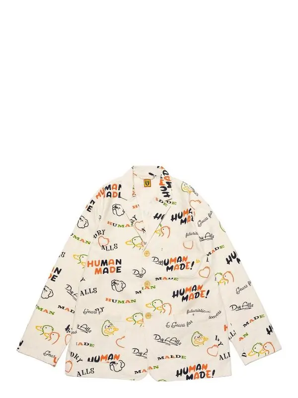 HUMAN MADE Dry Alls Duck Printed Jacket - White