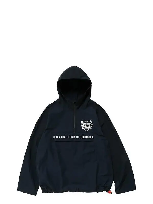 HUMAN MADE Half-zip Anorak Jacket - Navy Blue
