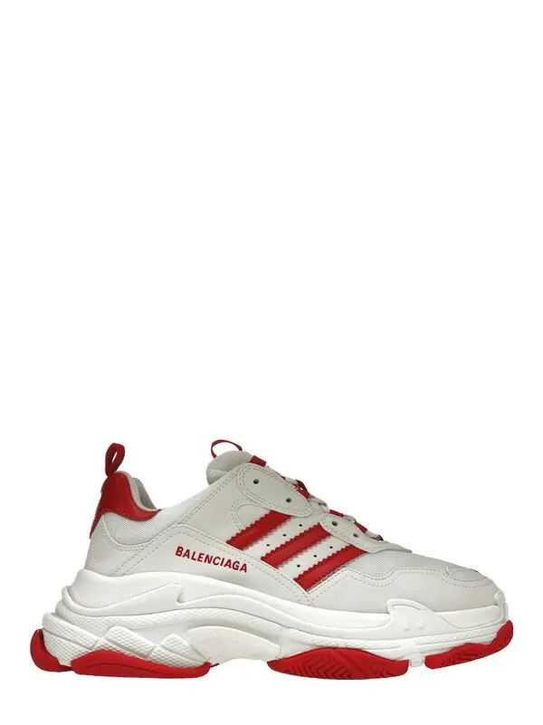 Balenciaga X Adidas Triple S Sneakers - White/red