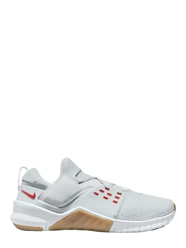 Nike Free Metcon 2 Gum Athletic Sneakers - Pure Platinum/habanero Red/white