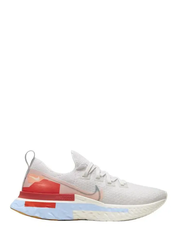 Nike React Infinity Run Flyknit Sneakers - Platinum Tint/psychic Blue/team Orange