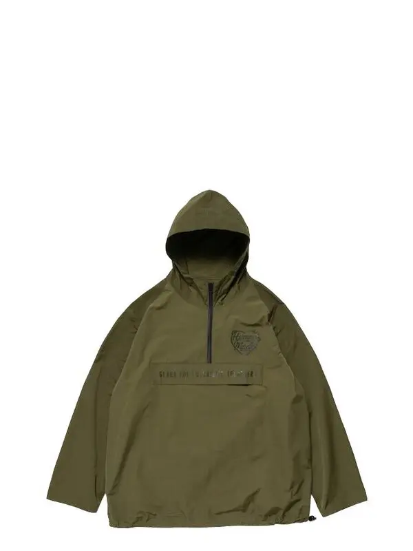 HUMAN MADE Half Zip Anorak Jacket - Olive Drab
