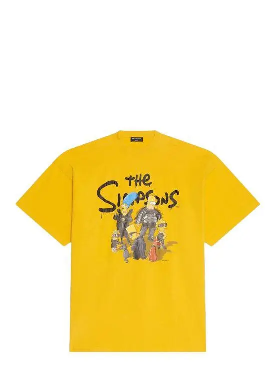 Balenciaga X The Simpsons Oversized T-shirt - Yellow