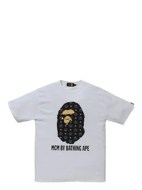 A BATHING APE X Mcm Bathing Tee Shirt - White/black