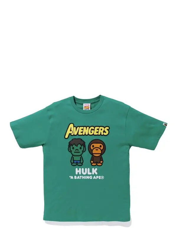 A BATHING APE X Marvel Milo The Hulk Tee Shirt - Green