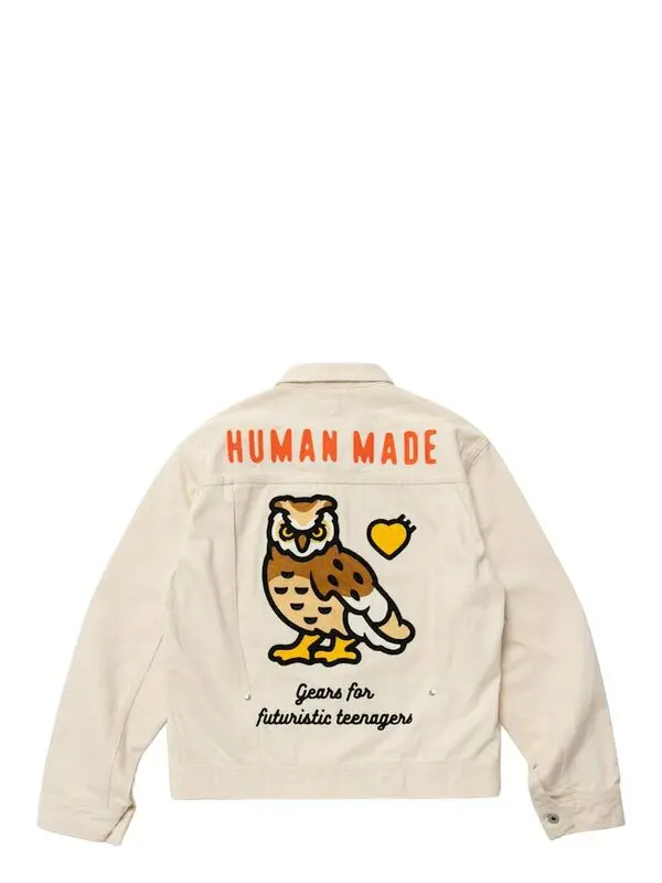 HUMAN MADE Natural Denim Work Jacket - White