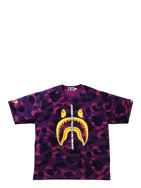 A BATHING APE X Jessie Reyez Shark Relaxed Tee Shirt - Purple