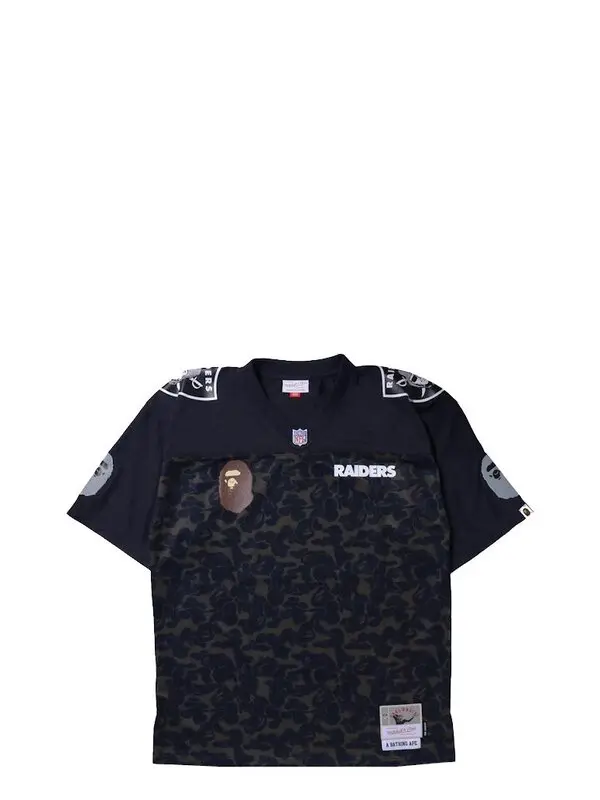 BAPE X Mitchell & Ness Nfl Oakland Raiders Legacy Jersey - Black