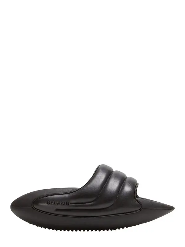 Balmain Bit Mules - Black