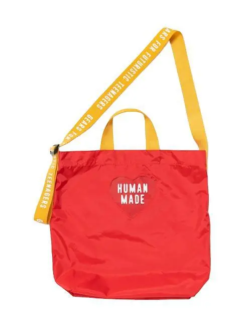 HUMAN MADE Nylon Heart 2 Way Tote - Red