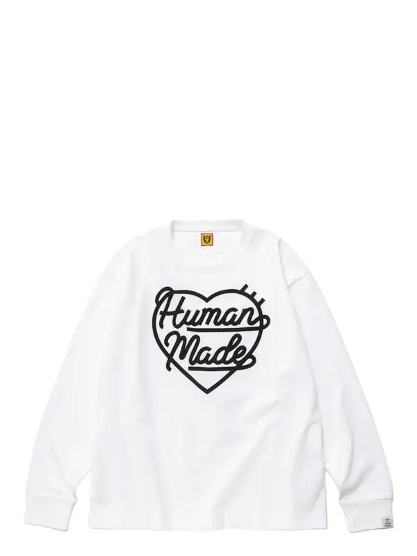 HUMAN MADE Heart Long Sleeve T-shirt - White