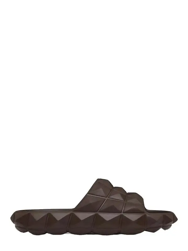 Valentino Garavani Roman Stud Turtle Slide Sandal - Fondant