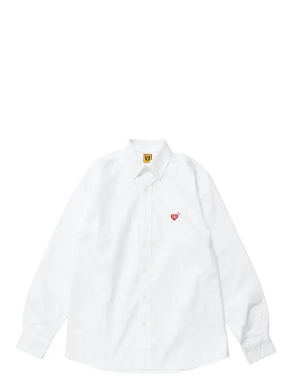 HUMAN MADE Oxford Bd Long Sleeve Shirt - White